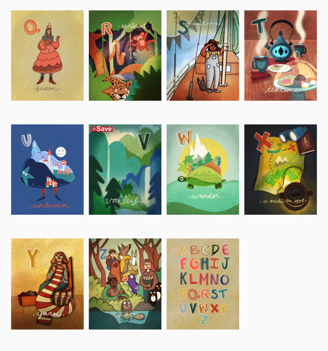 The Alphabet Book Hard Cover Children's Book | Etsy