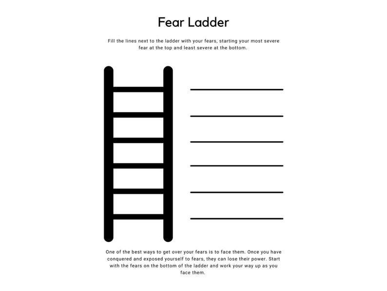 Anxiety Therapy Worksheet: Self-help Pages, Digital Mental Health Pages ...