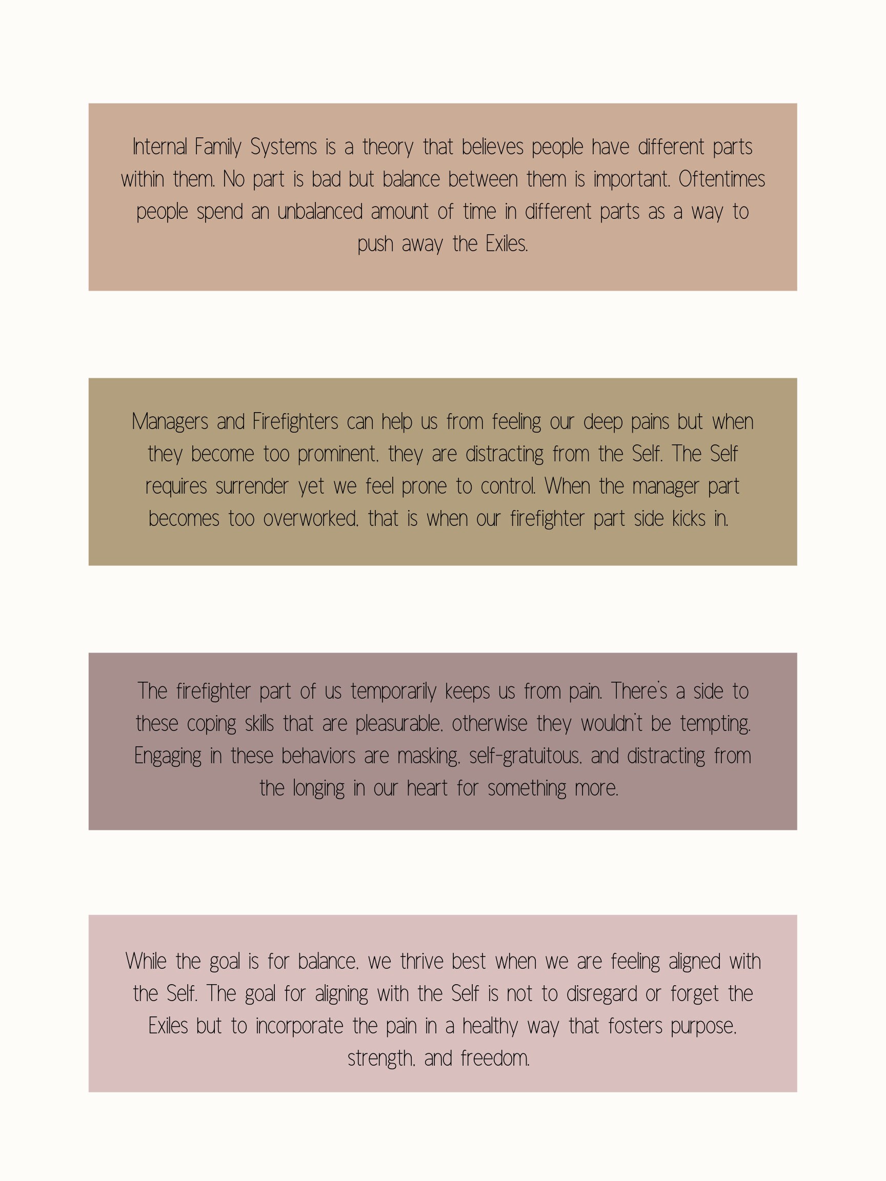 Parts Work: Internal Family Systems, Therapy Worksheet, IFS, Self ...