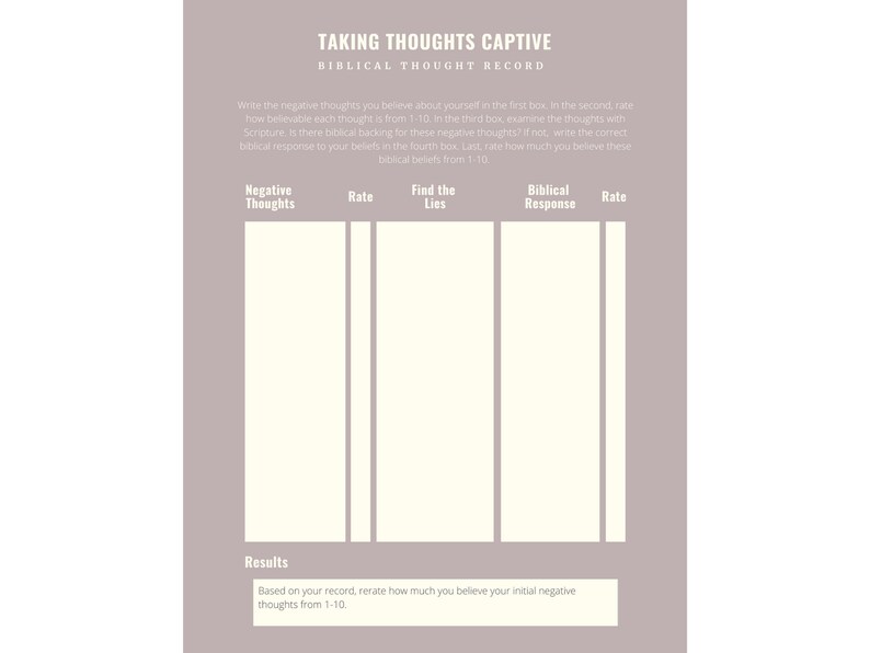 Faith and Therapy Worksheet Package: Christian, Mental Health, Wellness ...