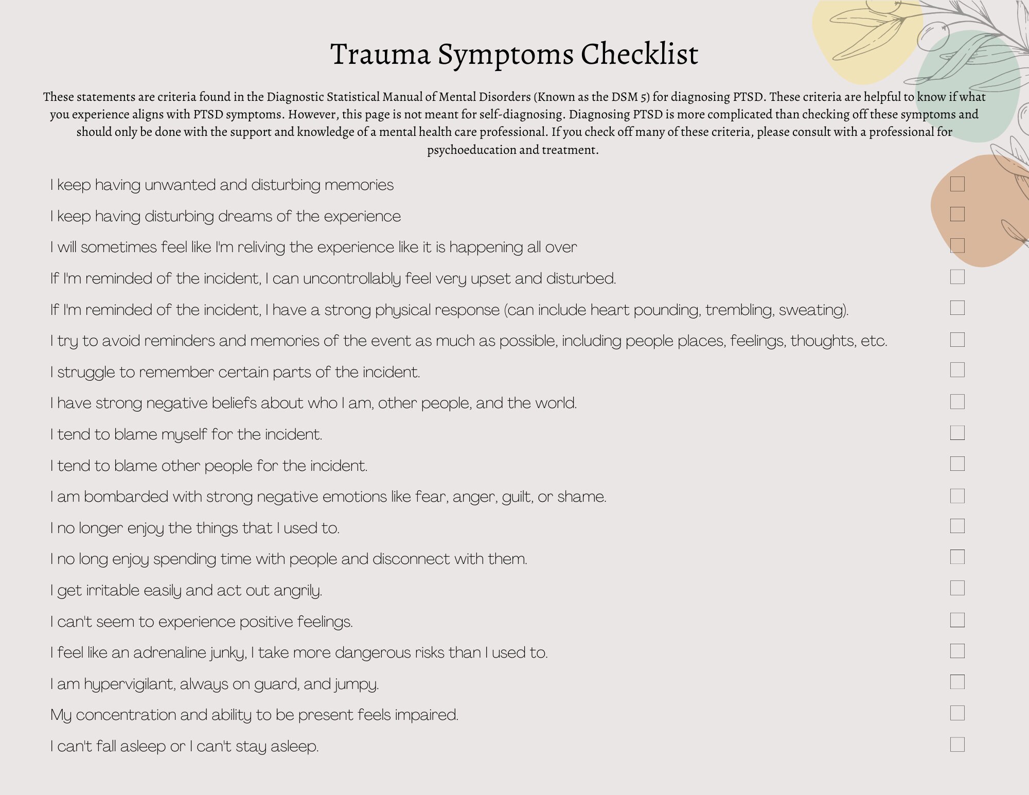 Working With Trauma Bundle: Trauma-focused CBT, EMDR, Trauma Timeline ...