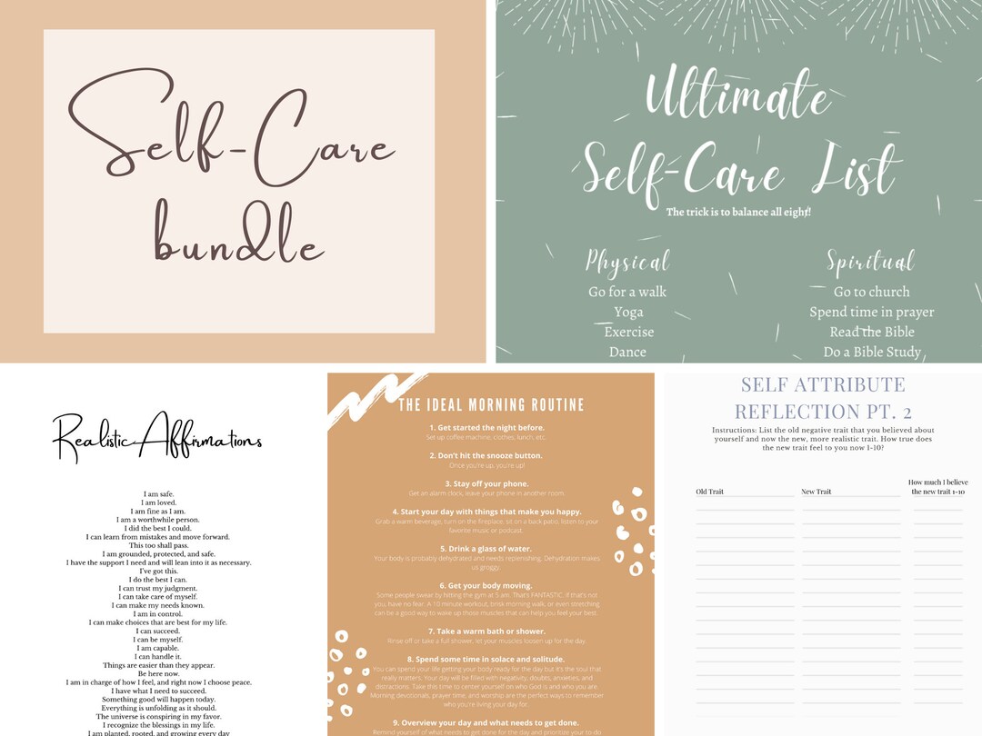 Self-care Package: Wellness, Affirmations, Self-esteem, Anxiety ...