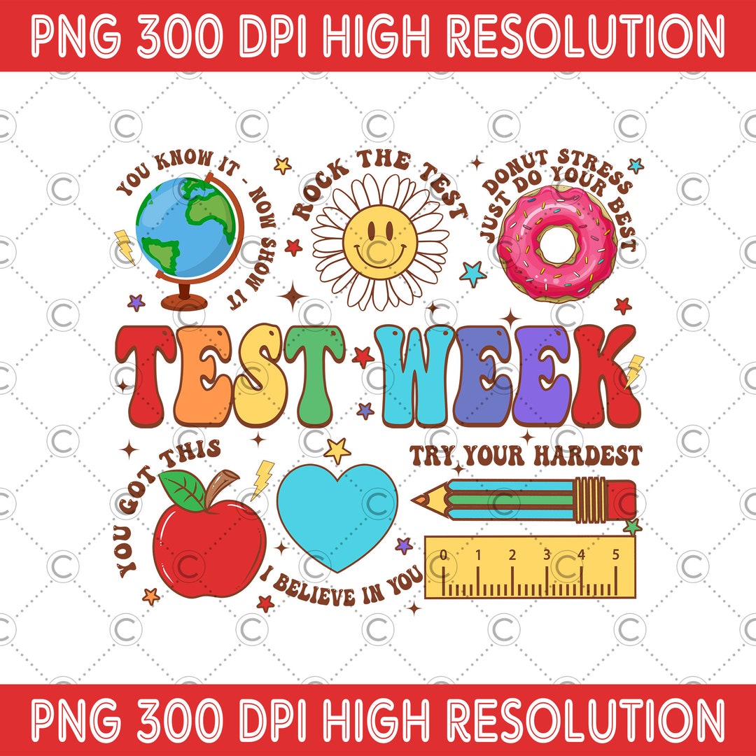 Teacher Test Week PNG, Teacher Testing PNG, You Got This, Rock the Test ...