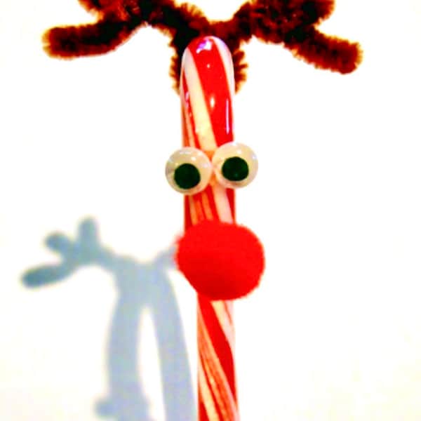 Reindeer Candy Cane - Etsy