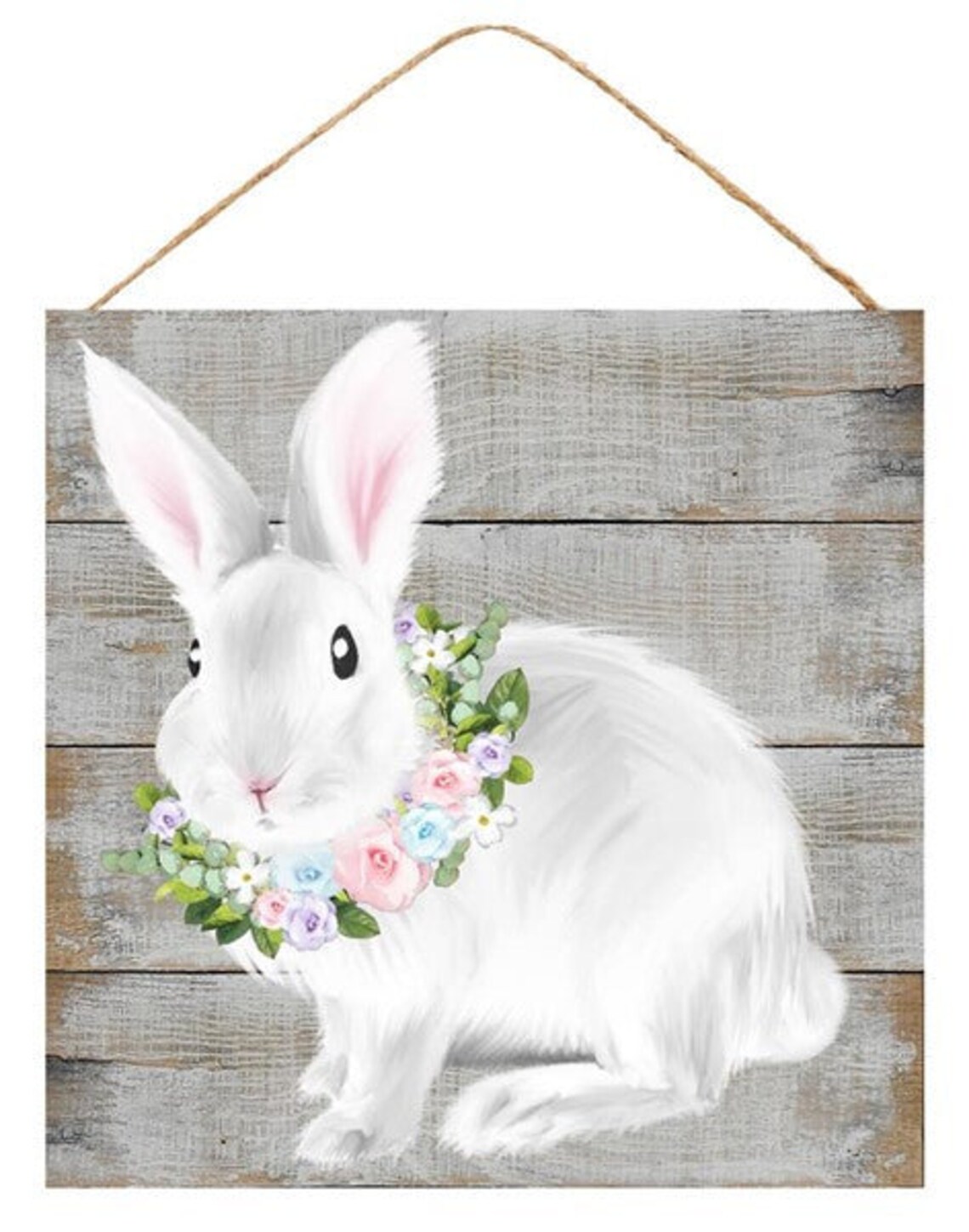 10 FLORAL BUNNY SIGN - Etsy