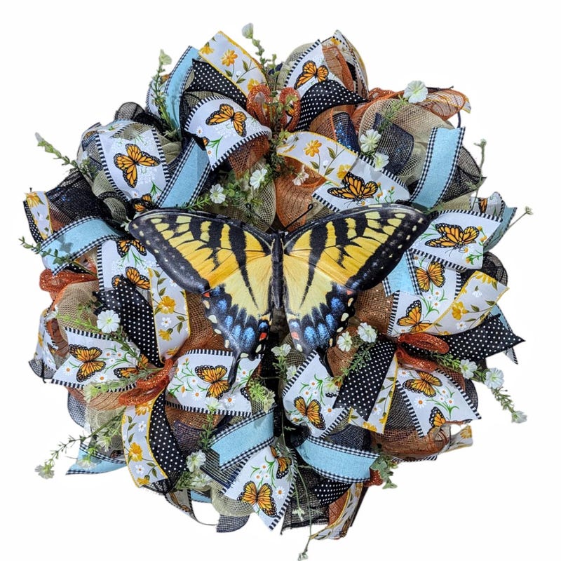 Butterfly Wreath - Etsy