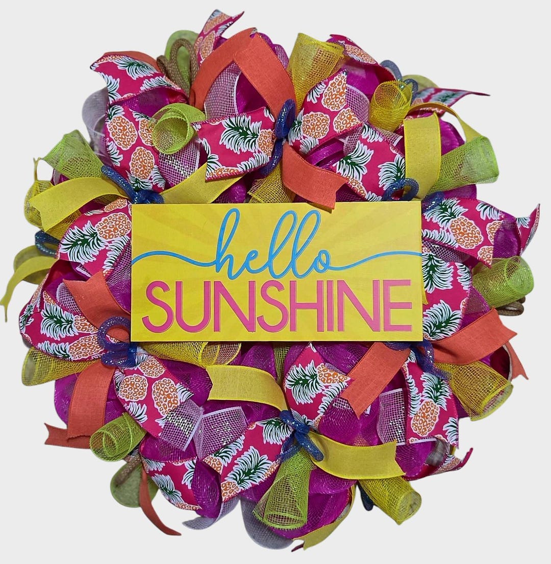 Summer Wreath, Hello Summer Wreath, Hello Wreath, Welcome Summer Wreath ...
