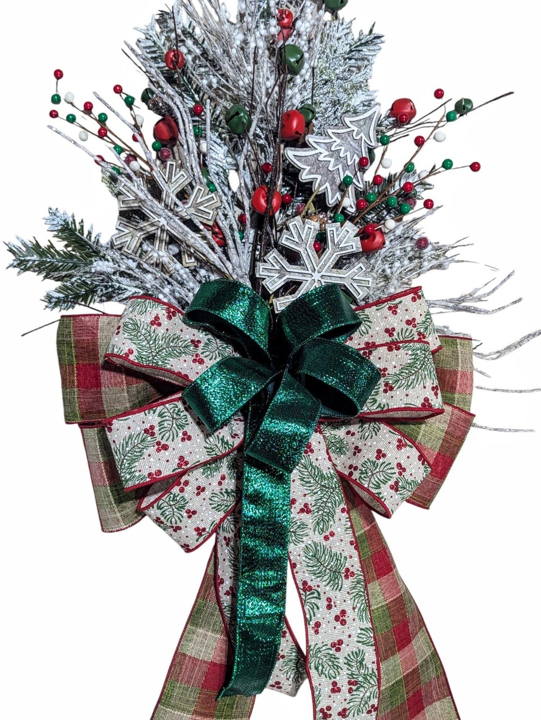 Tree Topper, Tree Bow, Tree Topper, Tree Star, Woodland Tree Topper ...