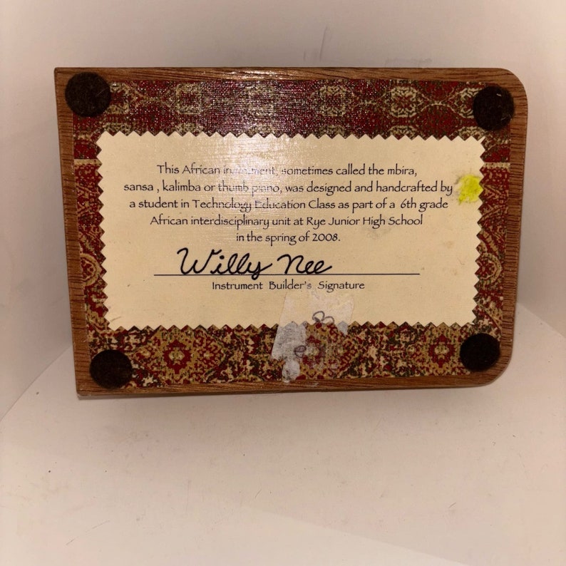 Handmade African Style Thumb Piano Sansa Wooden Musical Instrument NH ...