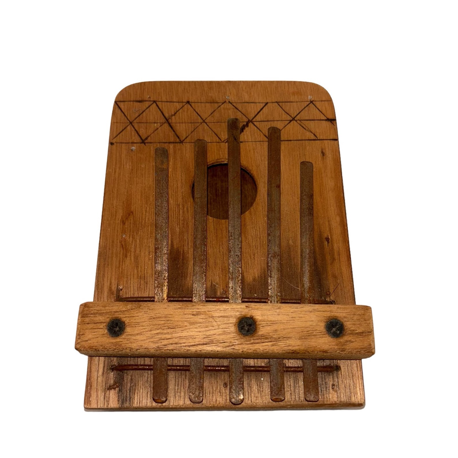 Handmade African Style Thumb Piano Sansa Wooden Musical Instrument NH ...