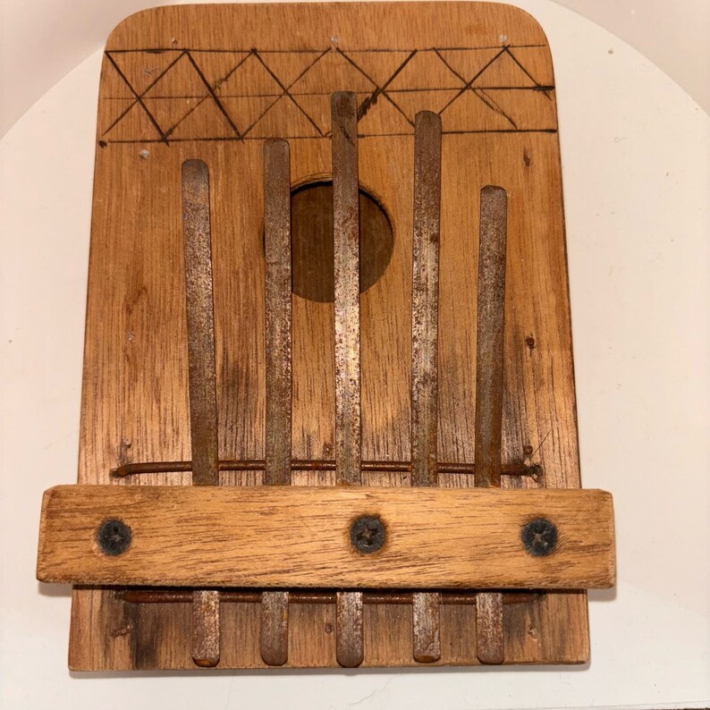 Handmade African Style Thumb Piano Sansa Wooden Musical Instrument NH ...