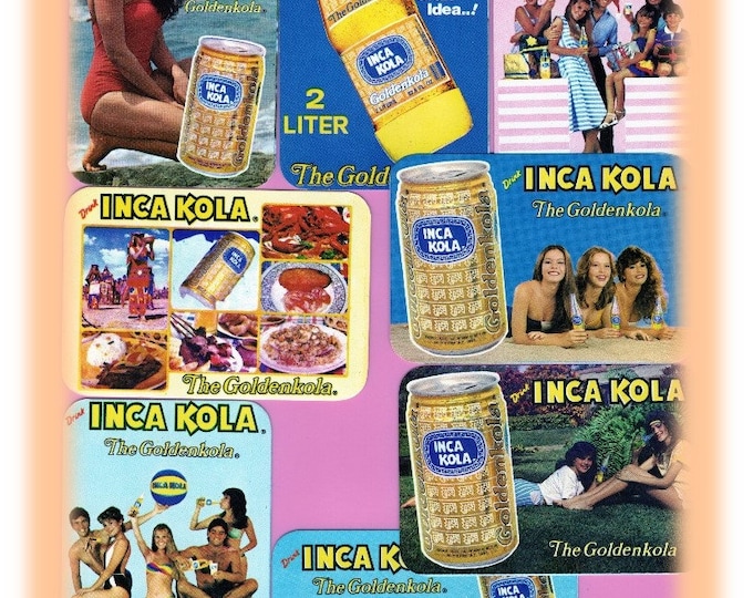 Inca Kola Cards - Vintage 1986 Cola Cards - Etsy