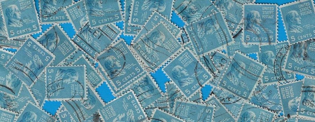 40 Vintage James Monroe Stamps - 1938 - Stamps by Color - Stamp Crafts ...