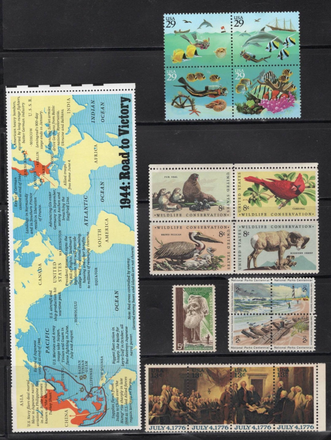 US Mint Stamps Assortment MH USA - Etsy
