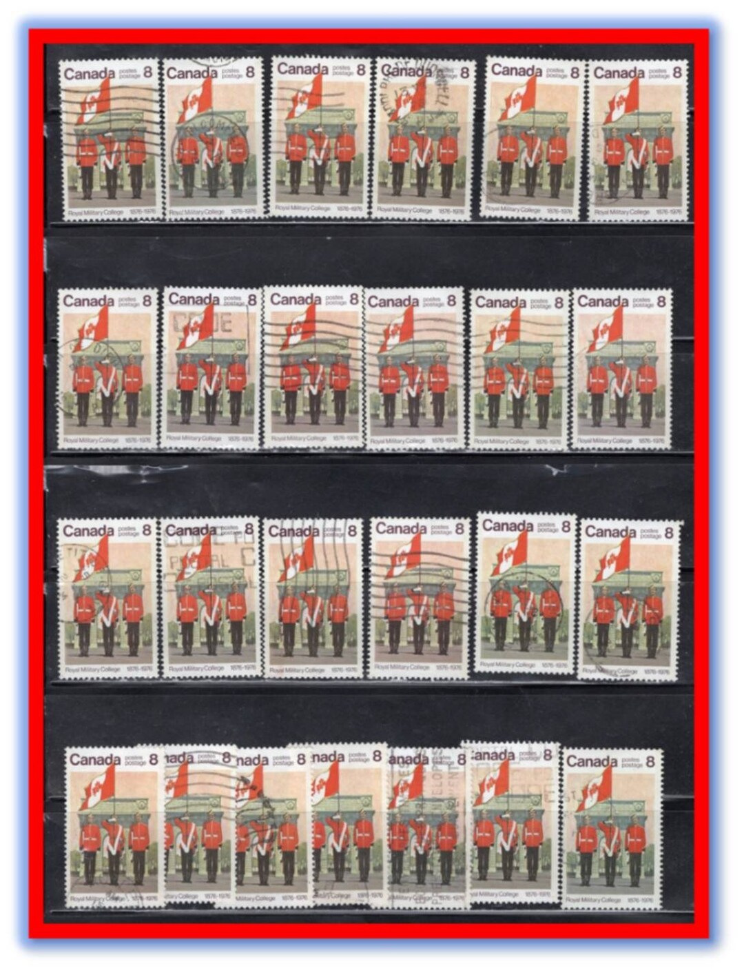 Canada Stamps - 25 Royal Military College - Red - 1976 - Etsy