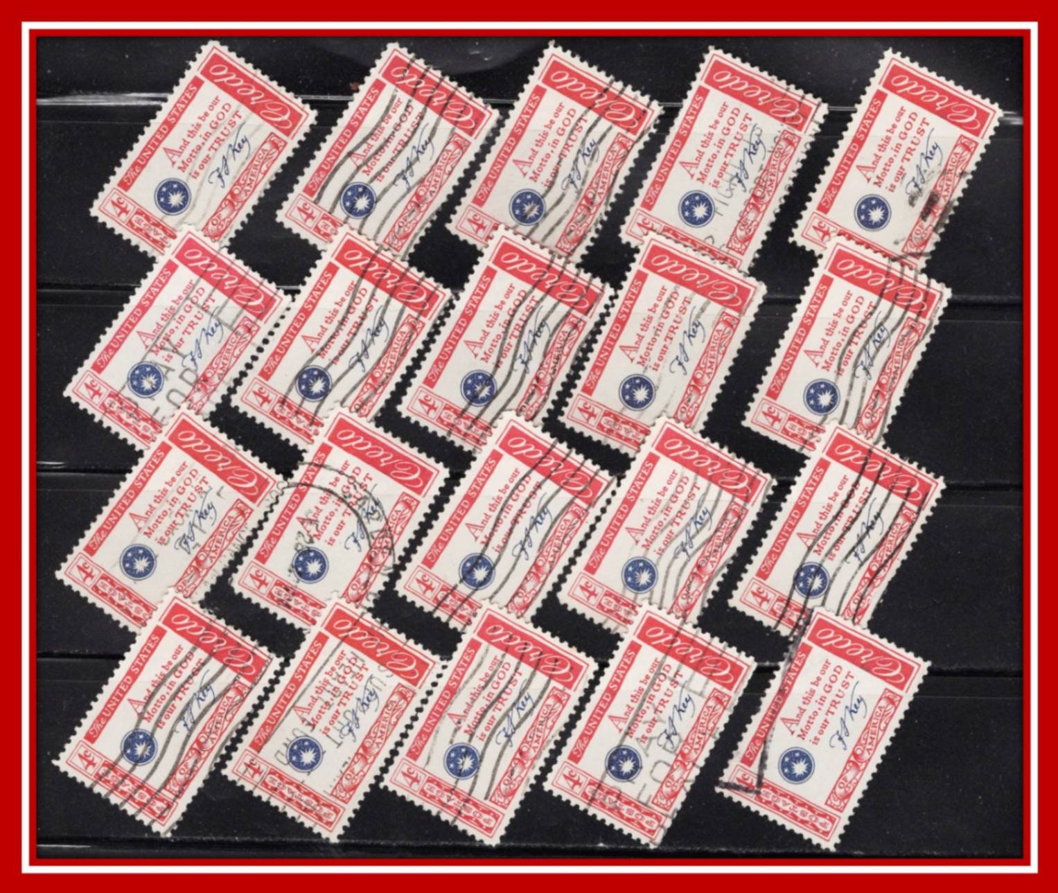 American Ideals and This Be Our Motto in God We Trust 20 USA Credo ...