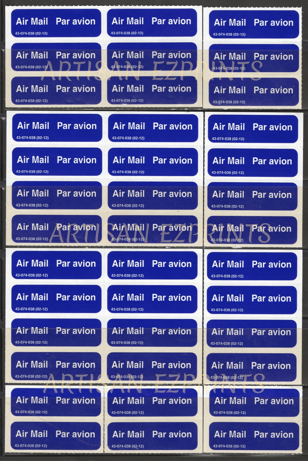 Air Mail Labels - Digital Download - Airmail - Etsy