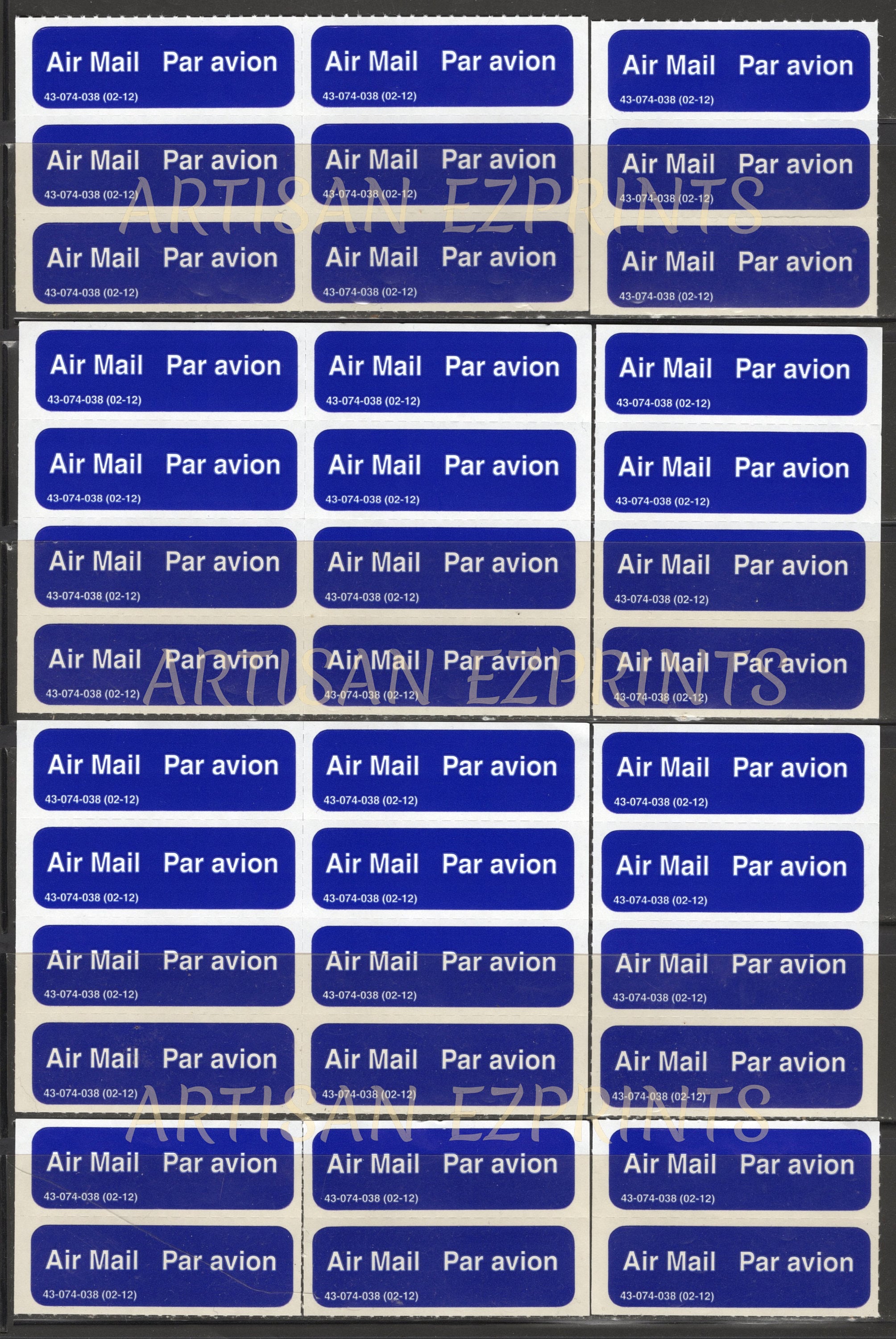 Air Mail Labels - Digital Download - Airmail - Etsy