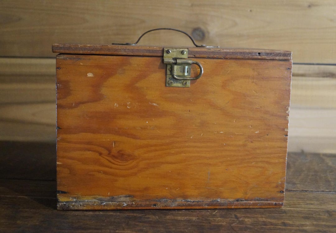 Antique Hand Made Wooden Ships Box - Etsy