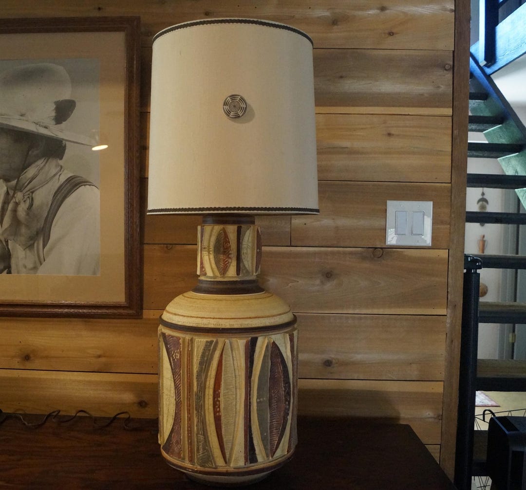1960s Mid-century Modern Ceramic Lamp L Vintage Table Lamp L Vintage ...