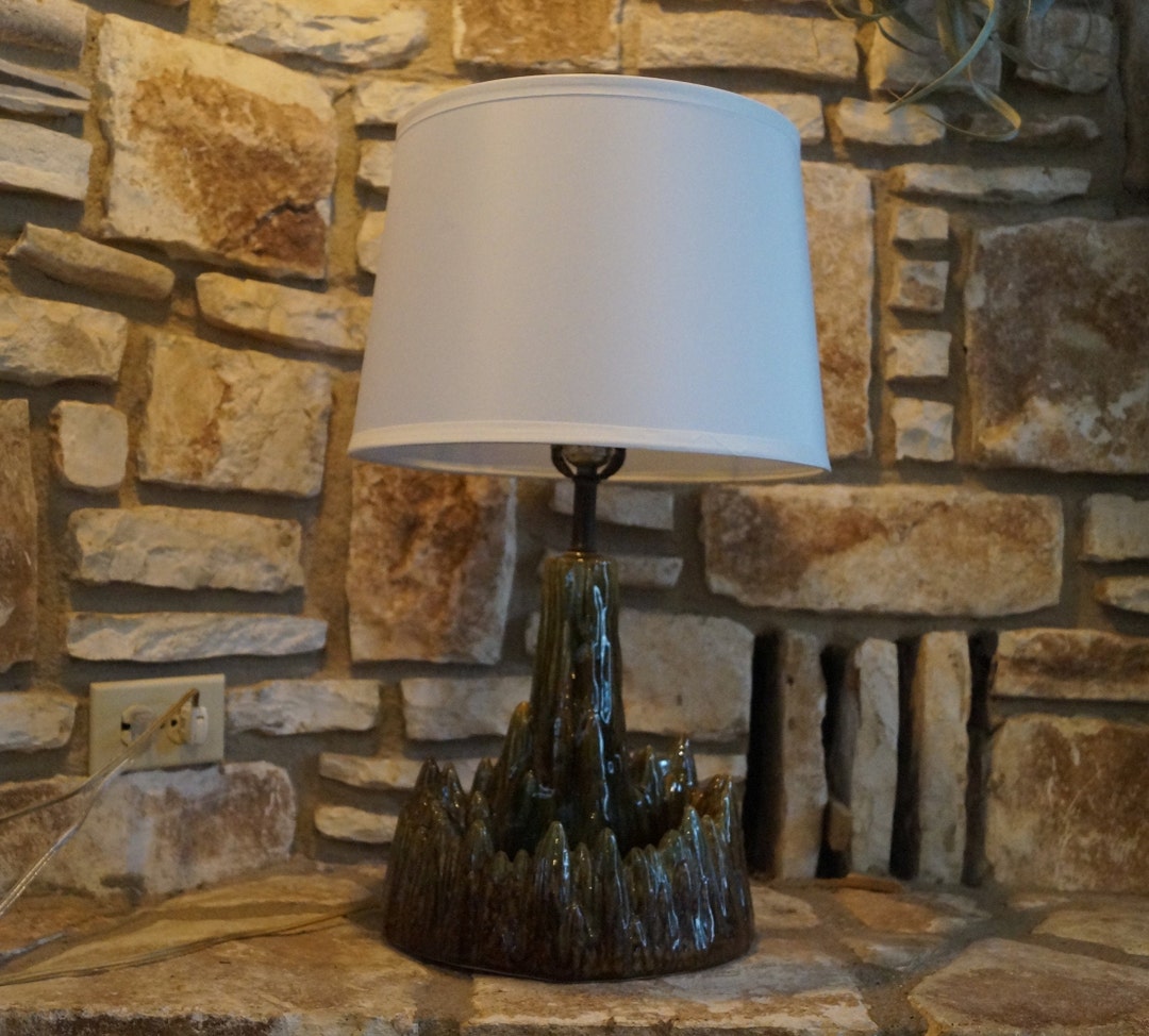 Mid Century Ceramic Stalagmite Lamp / Planter - Etsy