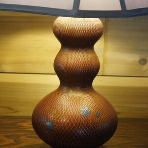 1950s Japanese Maruni Lacquerware Triple Gourd Table Lamp Made in ...