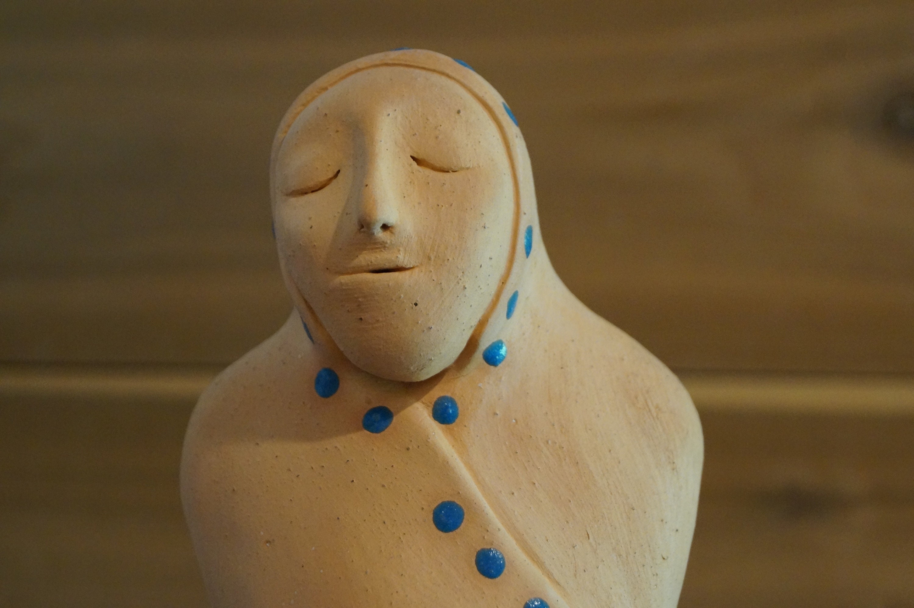 Signed Pottery Person Sculpture Sculpted Clay Figure - Etsy