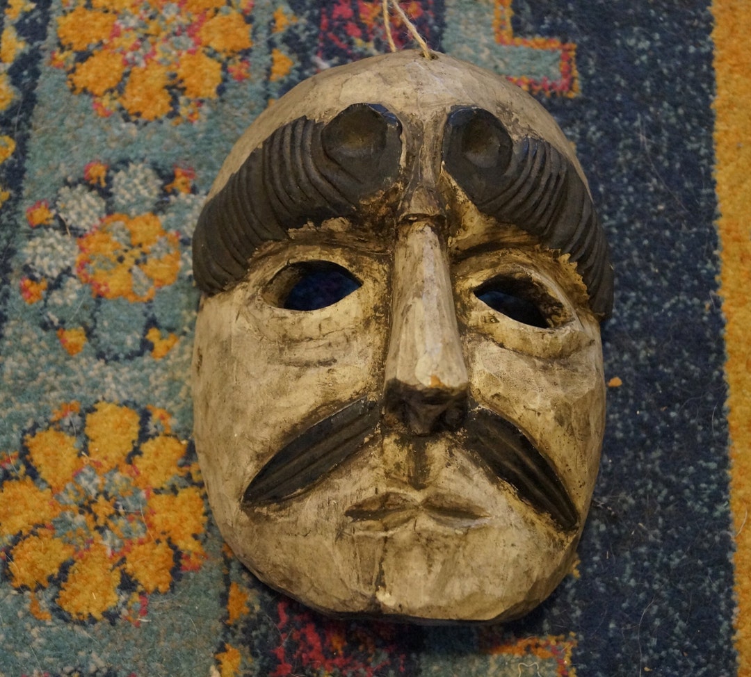Guatemalan High Maya Folk Art Mask, Old Guatemalan Carnival Mask - Etsy