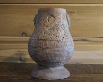 Aztec Planter Pottery - Etsy