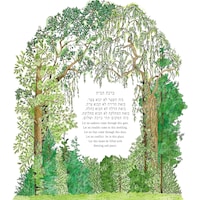 Shalom Tree Blessing for Peace Framed Wall Art , Engagement Gift ...