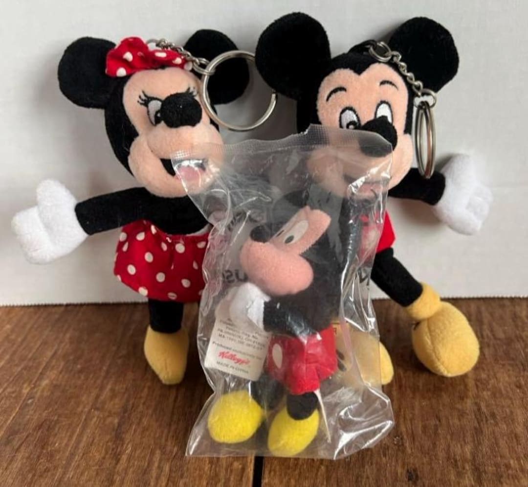 VTG Disney Mickey and Minnie Mouse Keychains Lot of 3 - Etsy