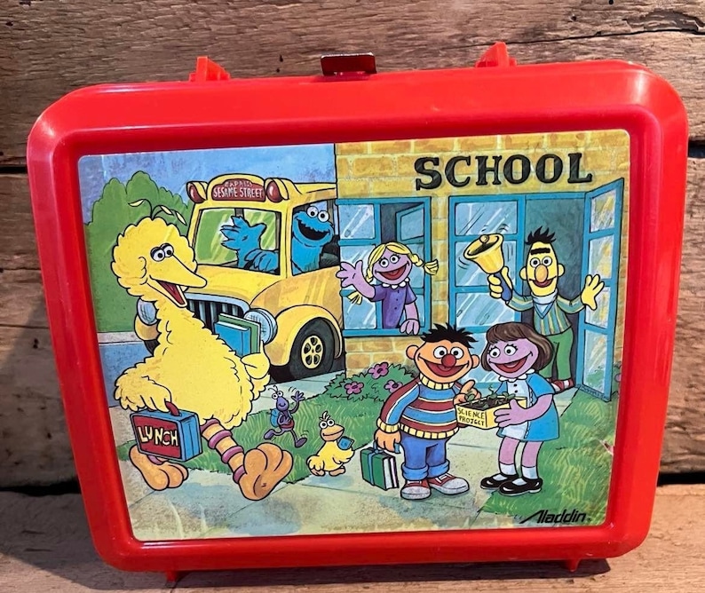 Sesame Street Lunch Box Complete With Thermos - Etsy