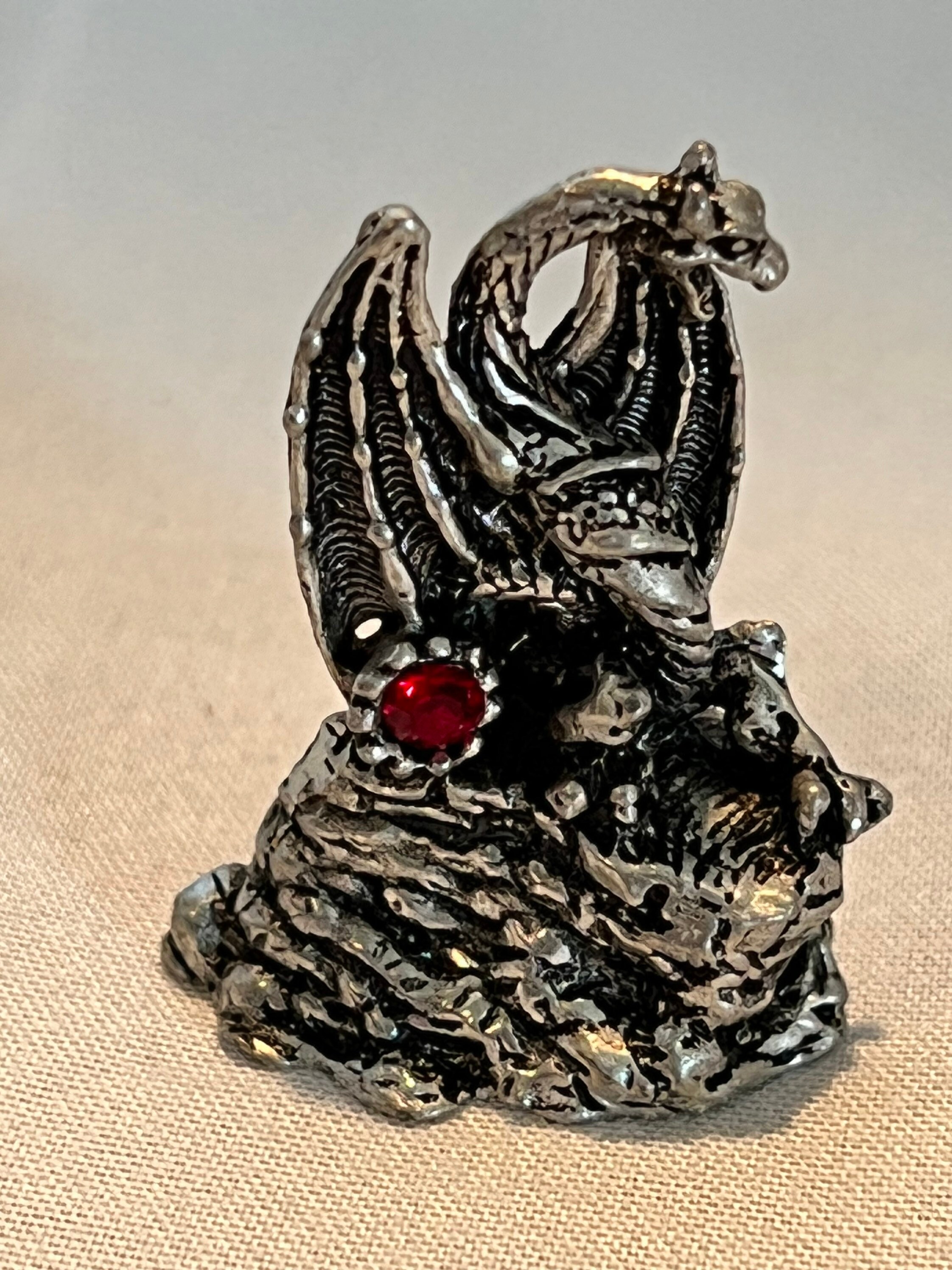 Miniature Pewter by CCI. Set of 6 Pewter Pieces With Gems. - Etsy