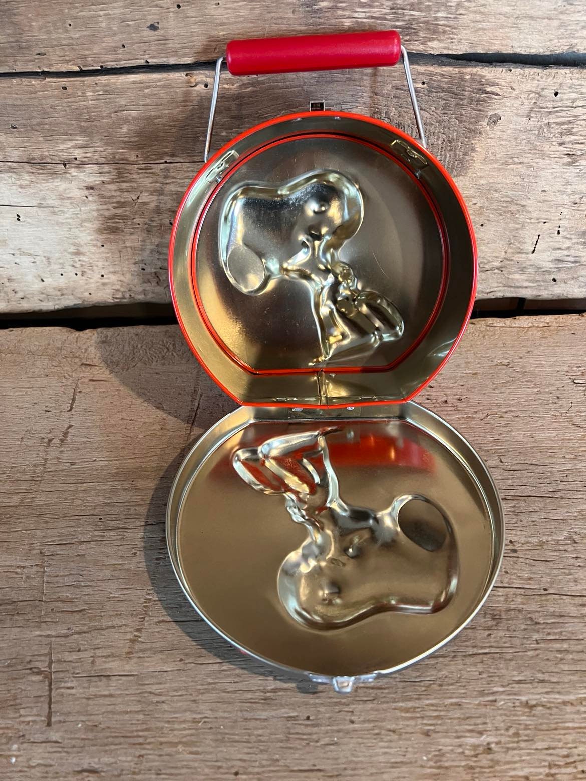 Snoopy Collectible Silver Metal Tin Case Storage Container - Etsy