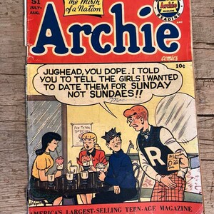 Archie Comic Book 79 or 51 Choice Book - Etsy