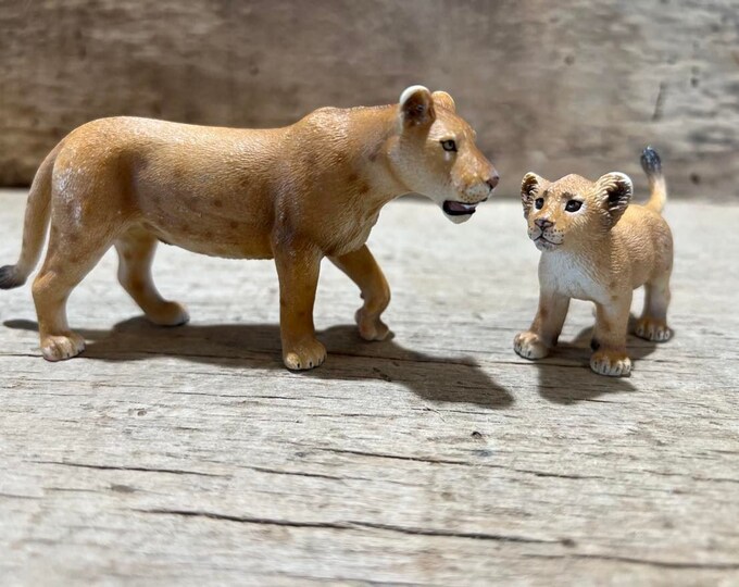 Retired Schleich Lion Family - Etsy