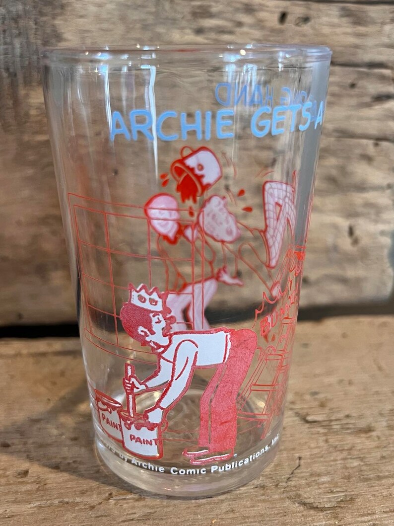 Vintage choice Juice Glasses Archie Comics and More - Etsy