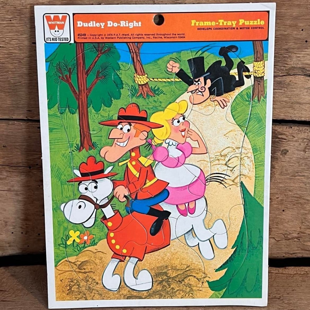 Vintage Dudley Do-right Frame Tray Puzzle 1970s - Etsy