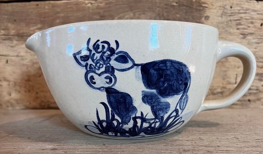 Casey Pottery Cow Handmade Salt Glazed Stoneware Marshall Texas - Etsy