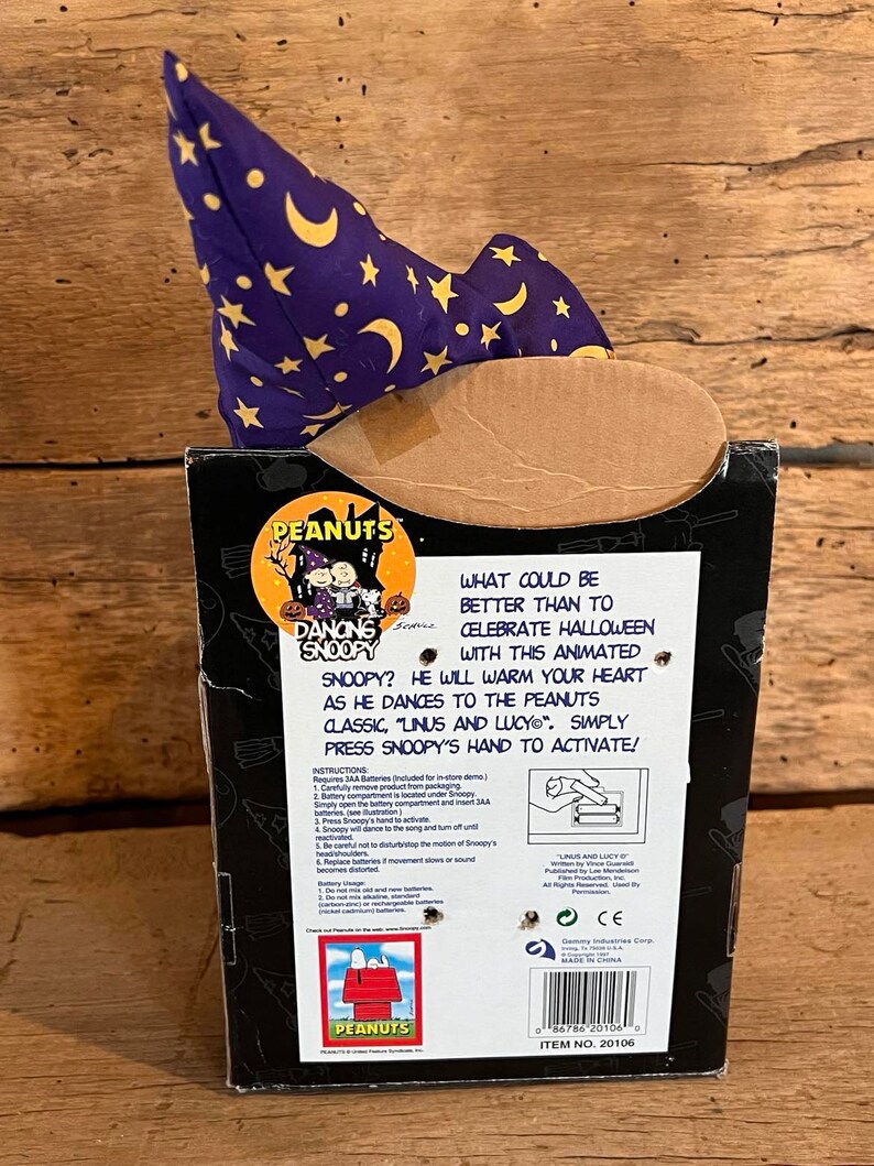 Dancing Wizard Snoopy- Gemmy 1997- Peanuts Tested Works - Etsy