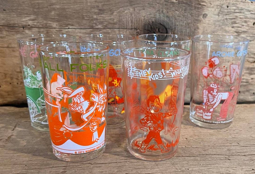Vintage "choice" Juice Glasses- Archie Comics and More - Etsy
