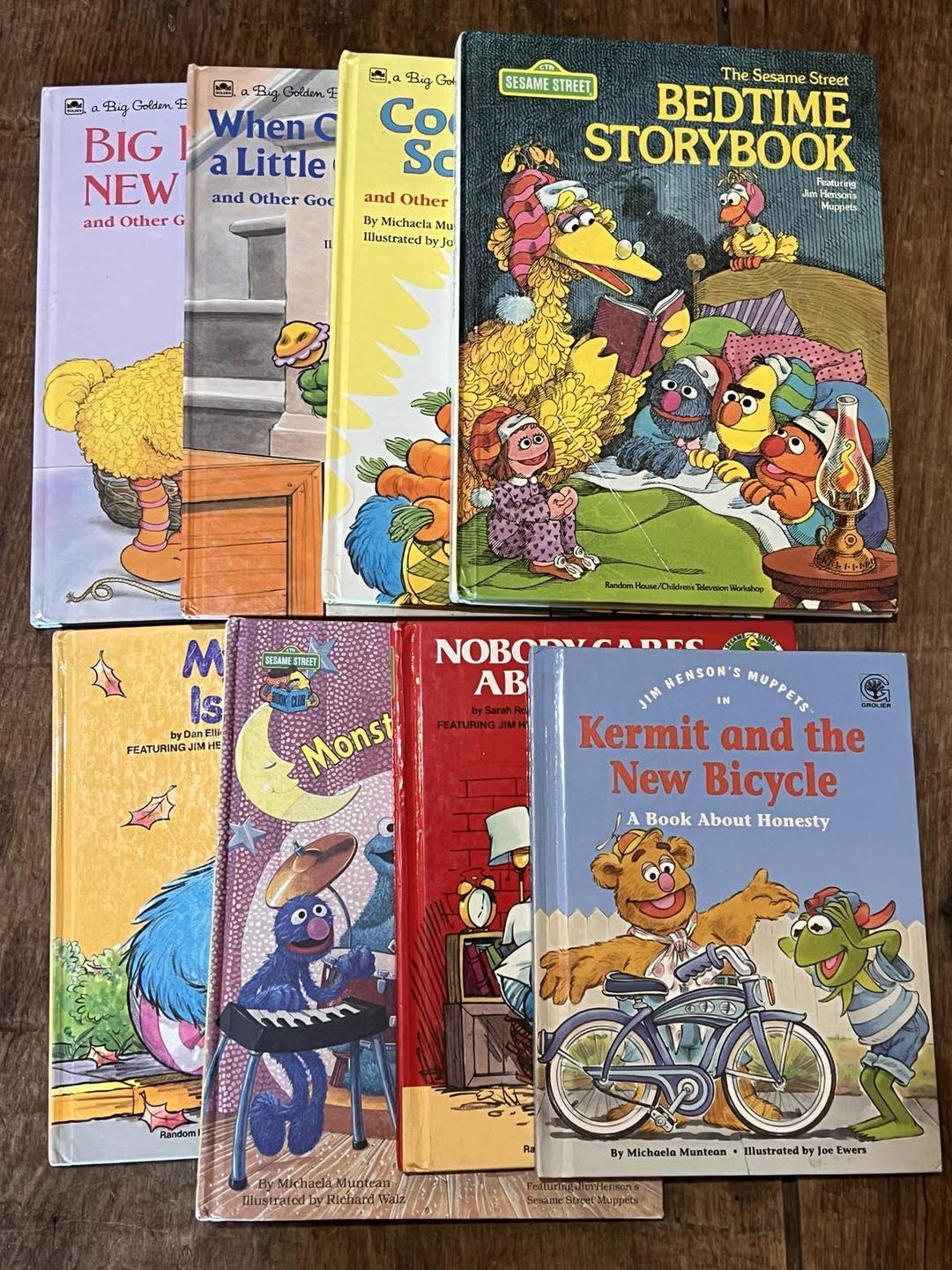 Sesame Street Starring Jim Hensons Muppets- Start to Read Book Lot ...