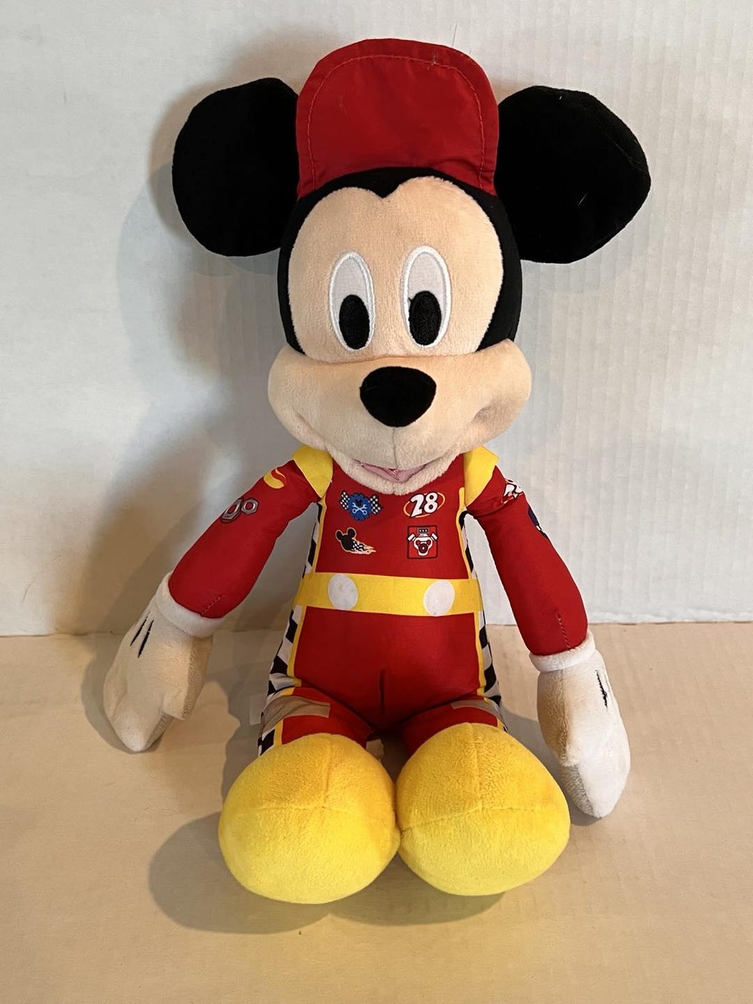 Disney Roadster Talking Mickey Racing Plush Toy 15" - Etsy
