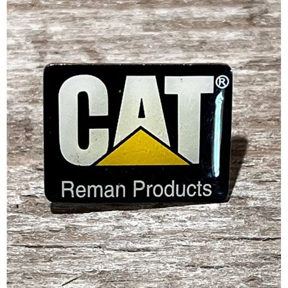 Vintage CAT Caterpillar Reman Products Logo Enamel Pi… - Gem