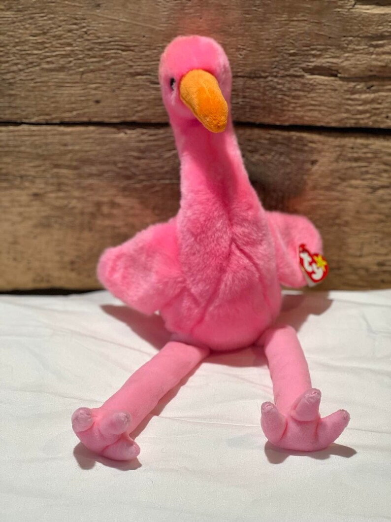TY pinky the Pink Flamingo Beanie Buddy - Etsy