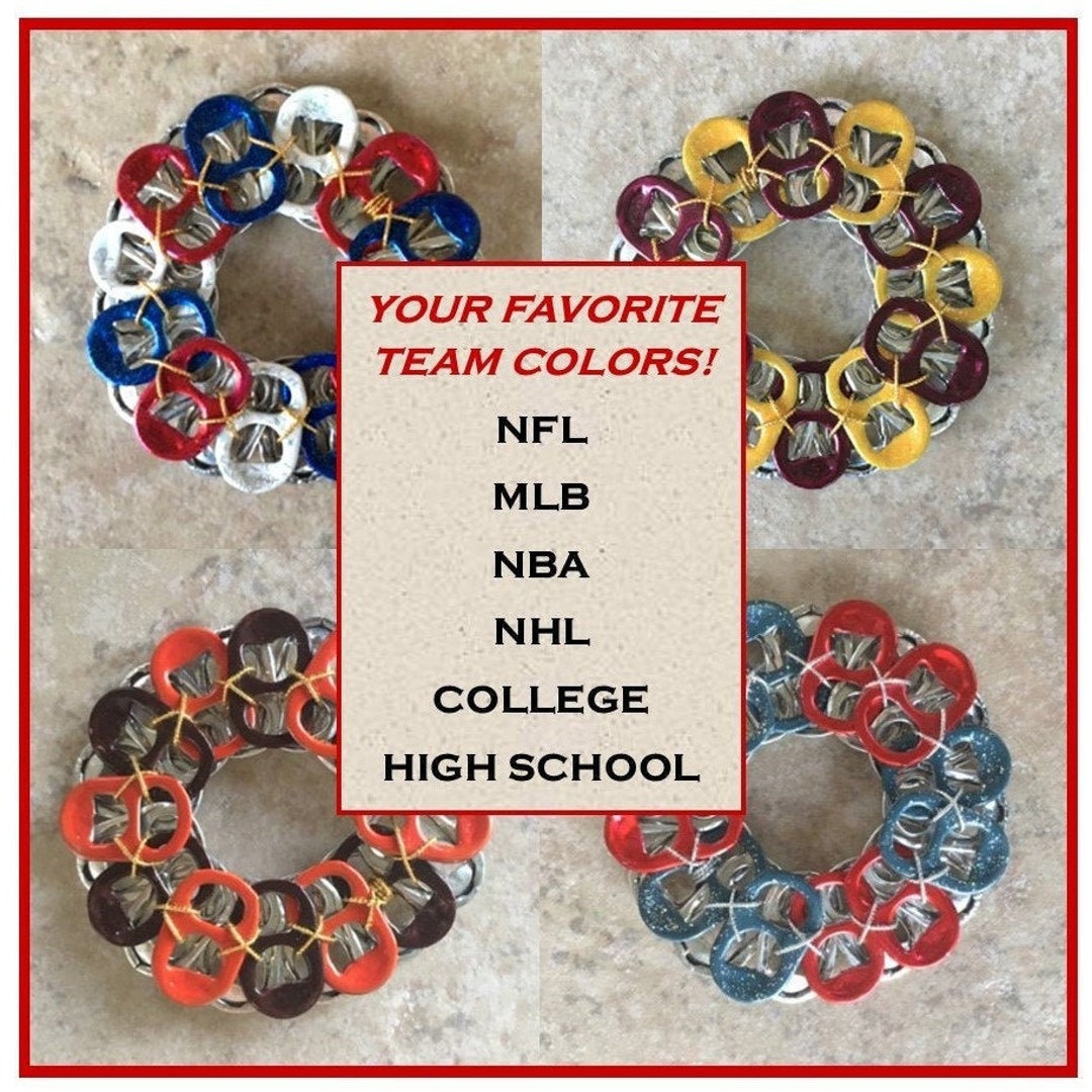Custom Team Soda Pop Tab Bracelet: Upcycled Sports Fan Jewelry - Etsy