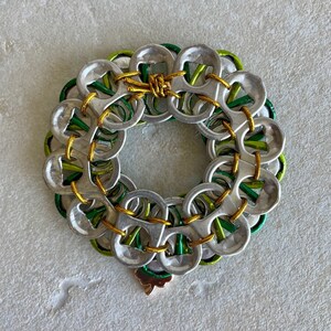 St. Patricks Day Soda Pop Tab Bracelet Green, Shamrock Charm, Fun ...