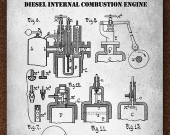 Diesel Engine Art | Etsy