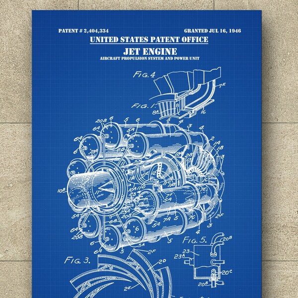 Airplane Engine Poster - Etsy