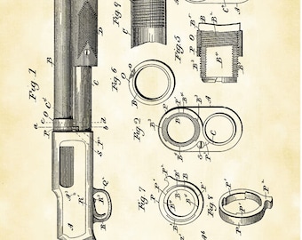 Shotgun blueprint | Etsy